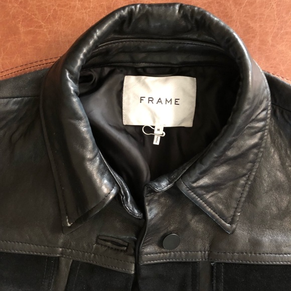 Frame Denim | Jackets & Coats | Frame Leather Short Cut Jacket | Poshmark